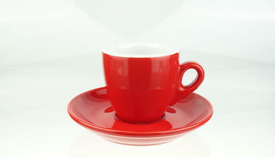 Dickwandige Espresso-Tasse »Bar Italia« | rot | Nuova Point | 56 ml, 7,85